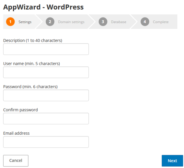 This is how easy it is to install Wordpress with the STRATO App Wizard