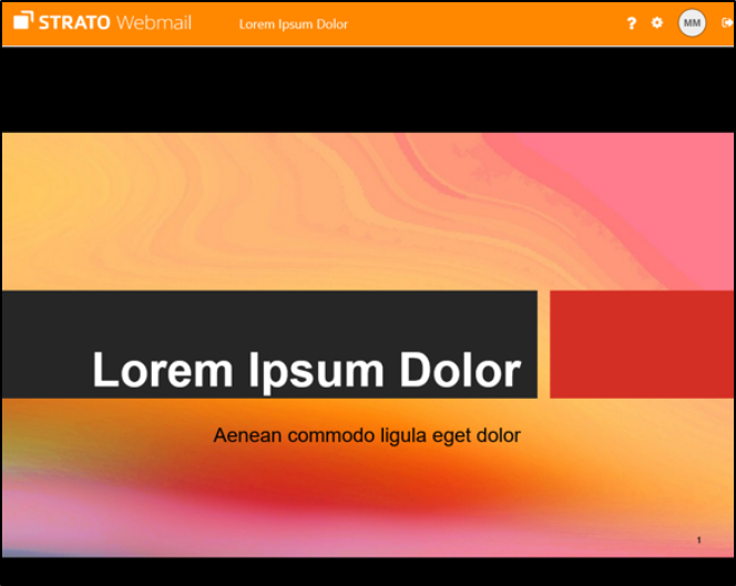 STRATO Webmail what is new?