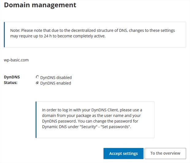 This is how easy it is to set up DynDNS for your domains